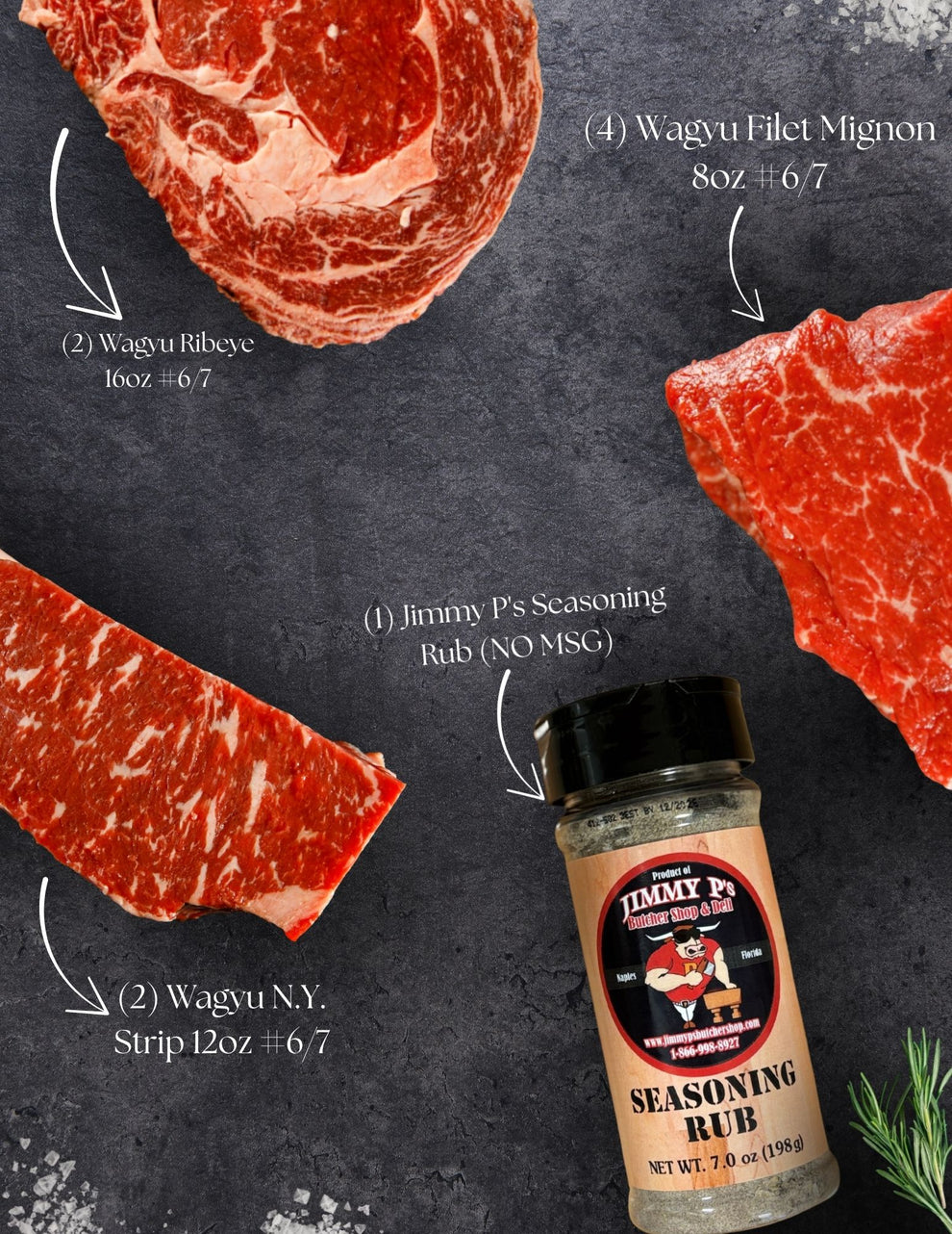 Top Shelf Griller | Wagyu Steak Bundle – Jimmy Ps Steaks